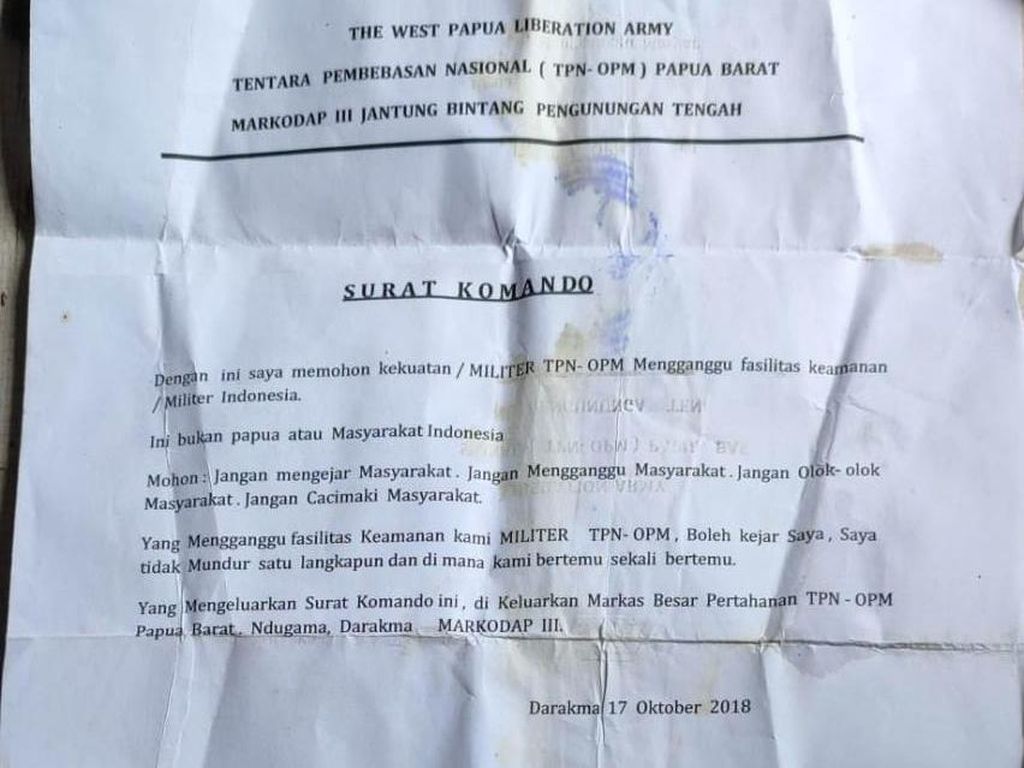 Berita dan Informasi Surat kkb egianus kogoya Terkini dan Terbaru Hari ... Berita dan Informasi Surat kkb egianus kogoya Terkini dan Terbaru Hari ...