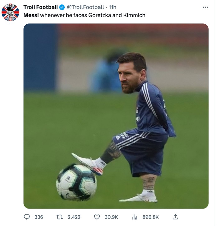 Meme: Lionel Messi Lenyap saat PSG Ditendang Bayern