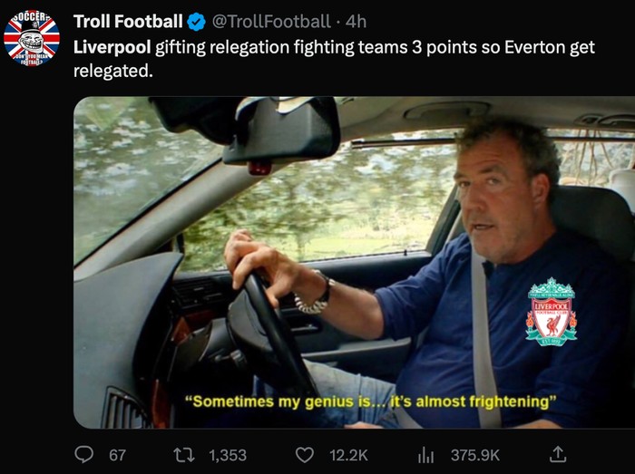 Lawak! Meme Liverpool yang Keok Lawan Bournemouth