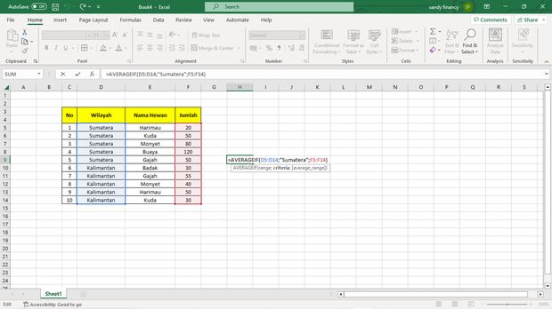 3 Cara Menghitung Rata-rata di Excel dengan Mudah