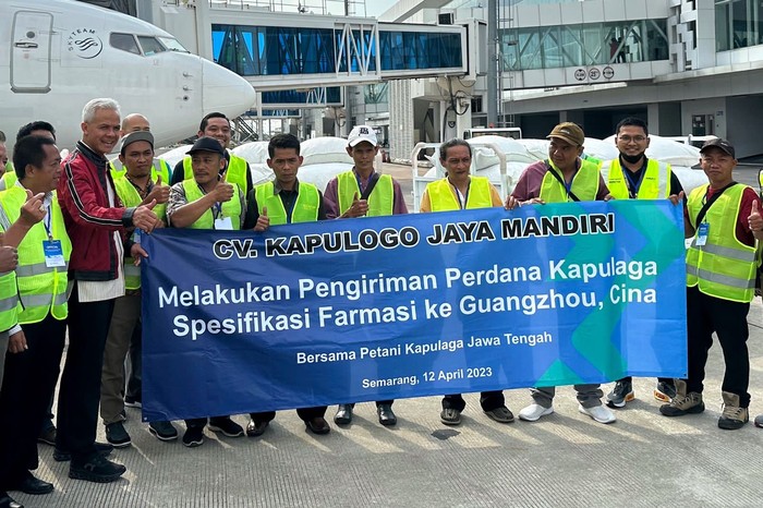 Ganjar Lepas Ekspor Kapulaga Hasil Petani Jateng ke China