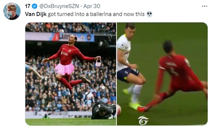Virgil Van Dijk Habis Jatuh Terbitlah Meme