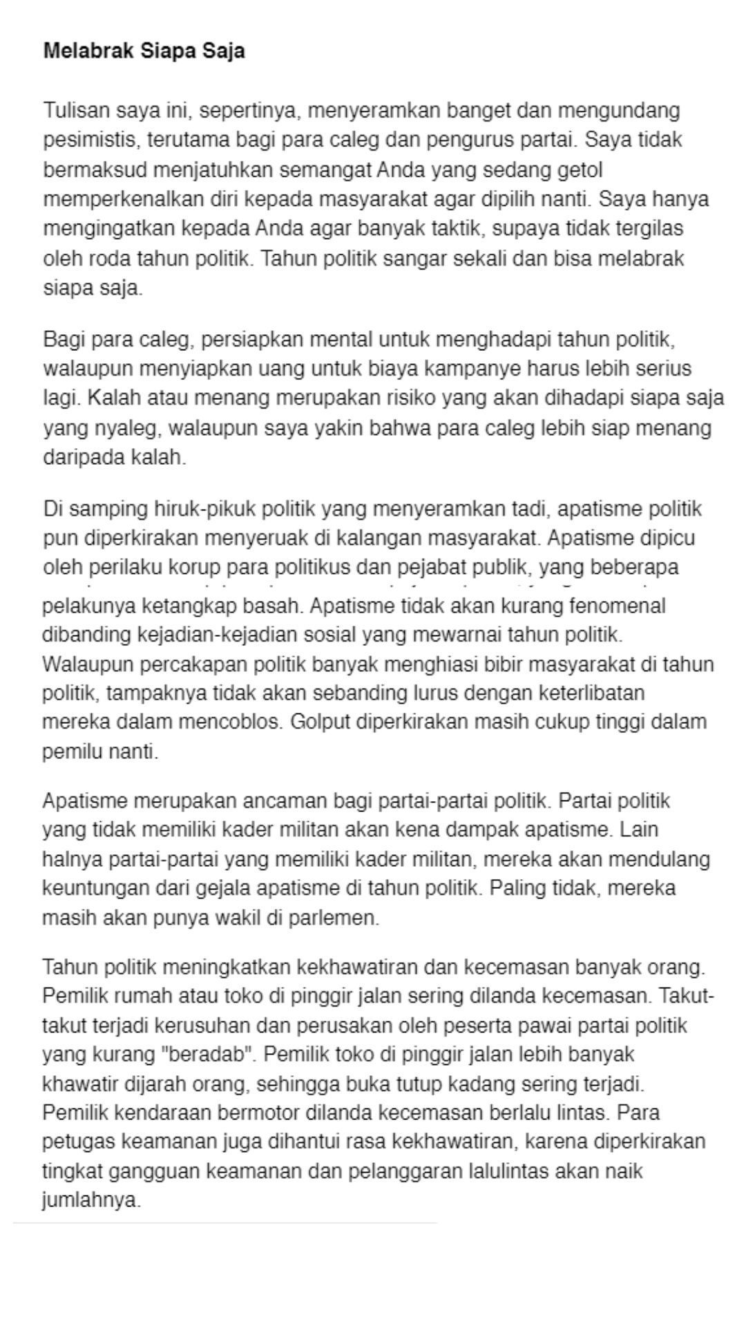 Contoh Artikel Opini Lengkap dengan Struktur dan Cara Membuatnya