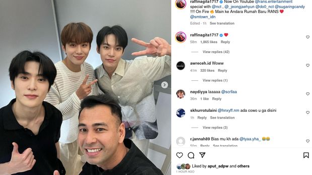 WOW, Raffi Ahmad Undang NCT DoJaeJung ke Rumah Andara WOW, Raffi Ahmad Undang NCT DoJaeJung ke Rumah Andara