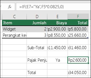 Rumus IF dalam Microsoft Excel dan Contoh Soalnya