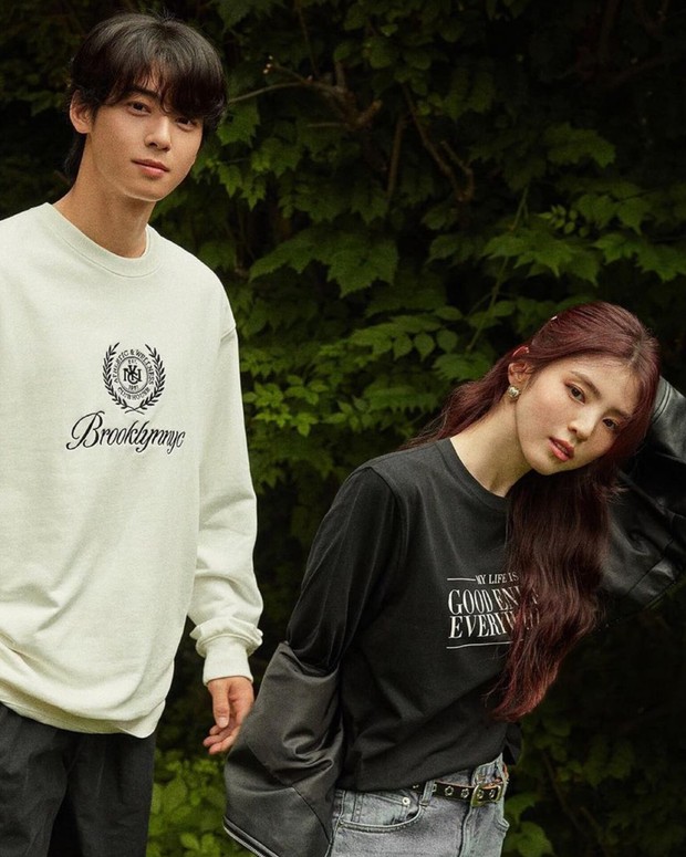 Visual Menawan, Han So Hee dan Cha Eun Woo Tampil Serasi di Pemotretan 'Giordano'