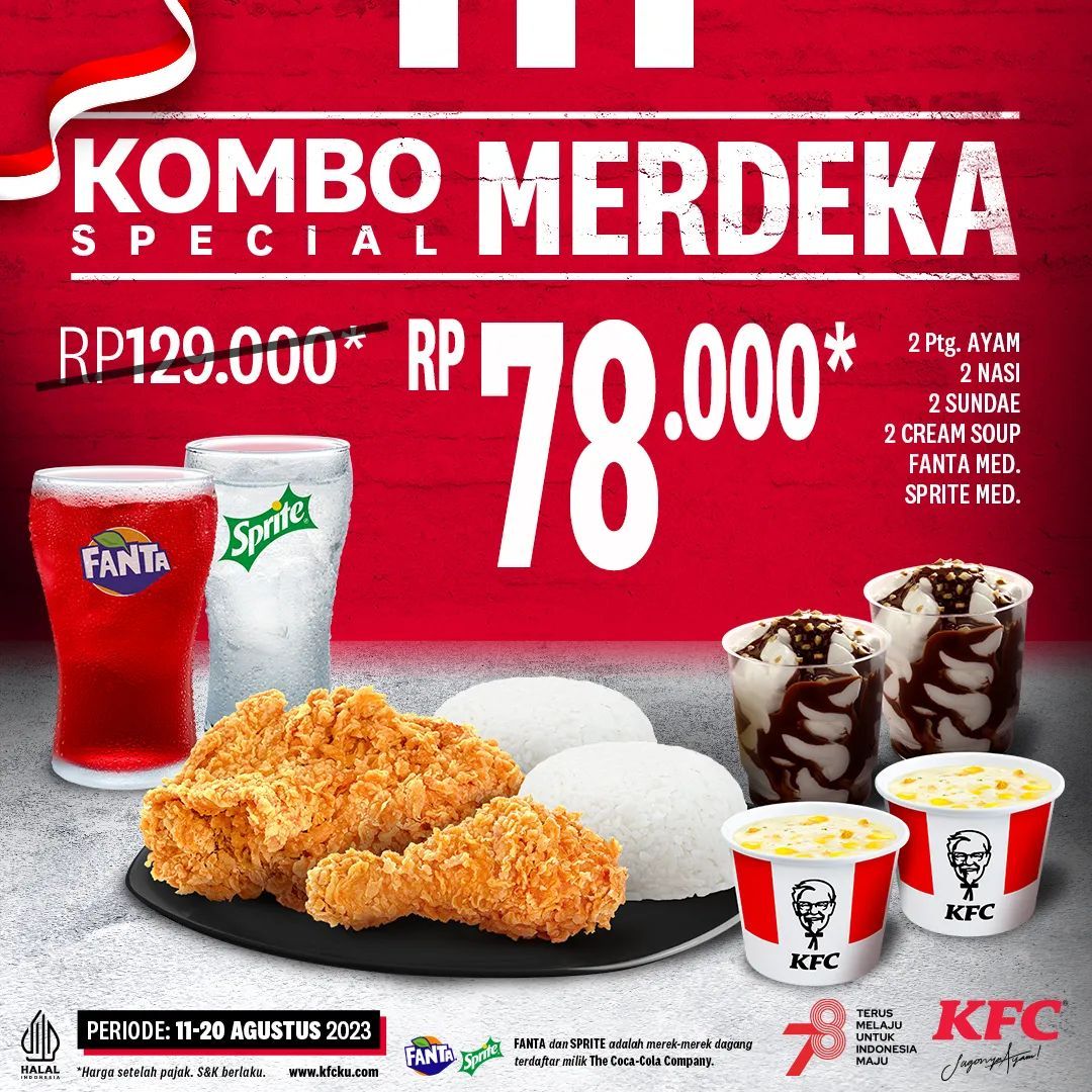 11 Promo Makanan Spesial Hari Kemerdekaan RI: Ada Wingstop, KFC, sampai ... 11 Promo Makanan Spesial Hari Kemerdekaan RI: Ada Wingstop, KFC, sampai ...