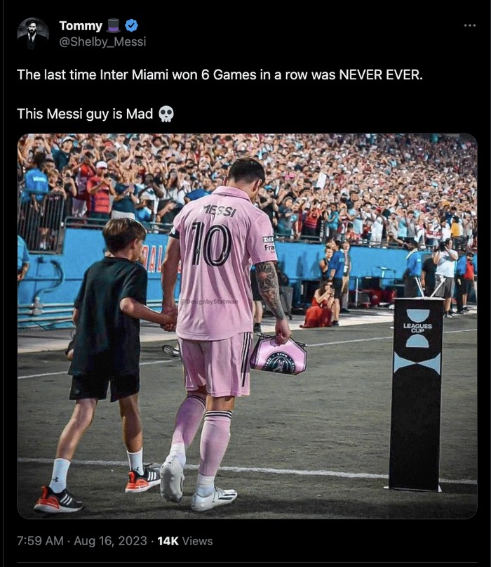 Meme Messi Bikin Gol Lagi di Inter Miami