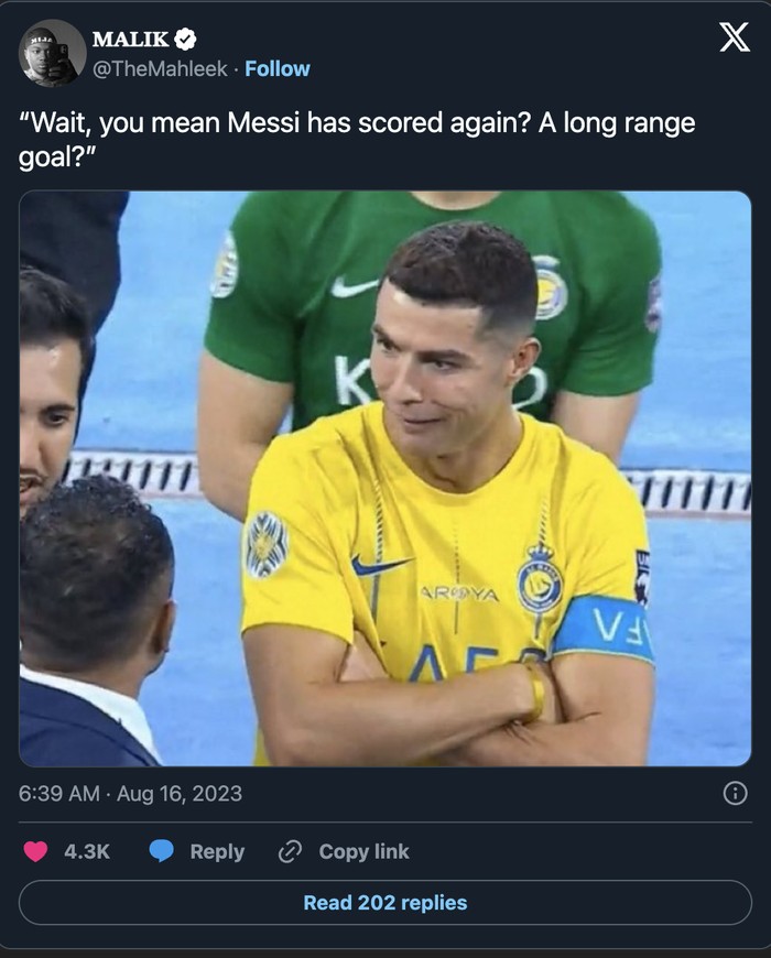 Meme Messi Bikin Gol Lagi di Inter Miami