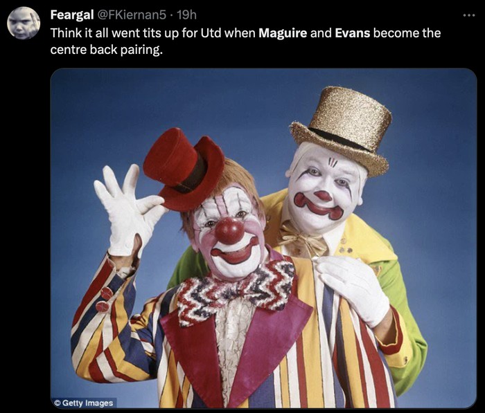 MU Kalah, Maguire dan Evans Diolok-olok Lewat Meme!