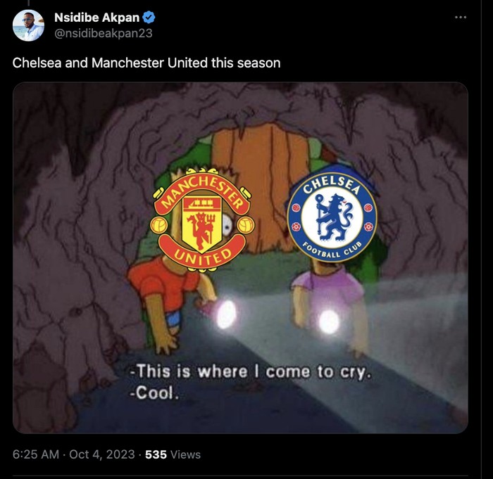 Meme MU Habis Kena Bully, Chelsea Ikut Muncul