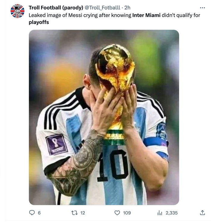 Meme Messi Gagal Bantu Inter Miami Lolos Playoff MLS