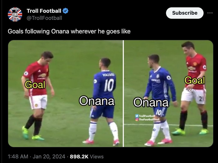 Nasibmu, Onana... Diserang Meme hingga ke Piala Afrika dan Piala Asia