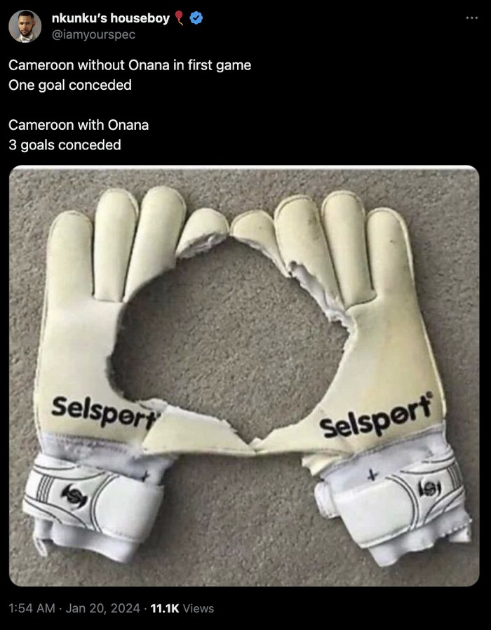 Nasibmu, Onana... Diserang Meme hingga ke Piala Afrika dan Piala Asia