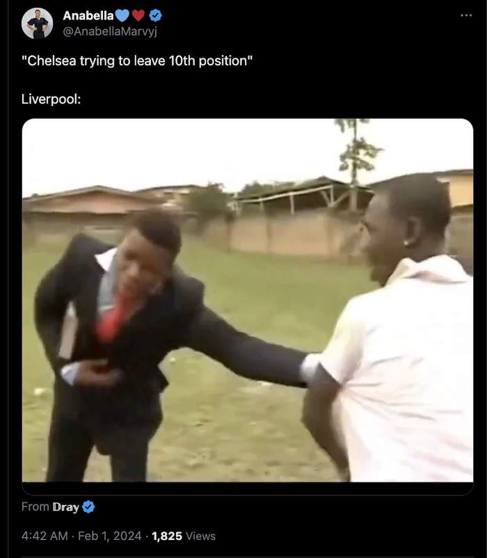 Chelsea Betah Banget di Posisi ke-10, Ramai Meme nih!