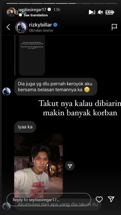 Rizky Billar Ungkap Fakta Mengejutkan soal YA Tersangka Kematian Dante Rizky Billar Ungkap Fakta Mengejutkan soal YA Tersangka Kematian Dante