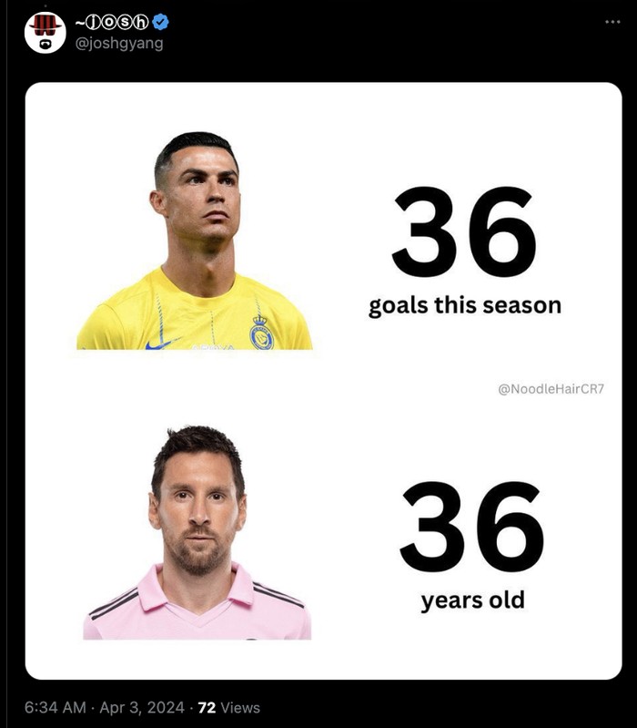 Here We Go Aksi Trigol Bikin Ramai Meme Messi Vs Ronaldo