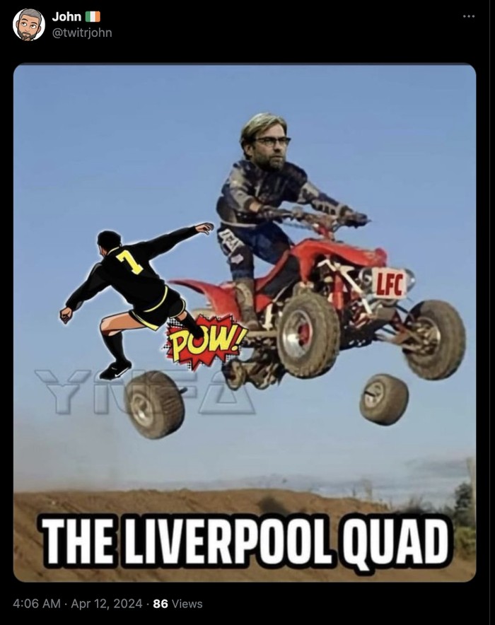 Meme Liverpool Dihajar Atalanta, Diledek Sempat Impikan Quadruple