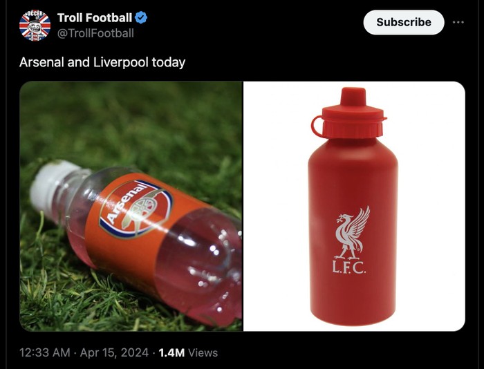 Meme Kocak: Arsenal dan Liverpool Kalah Bareng, Wih Kompak!