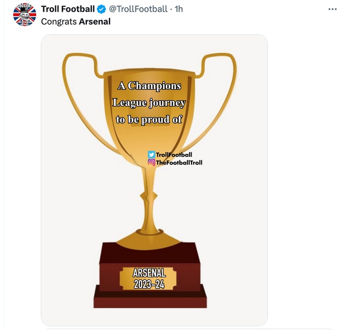 Meme-meme Kocak Arsenal Didepak Bayern Munich di Liga Champions