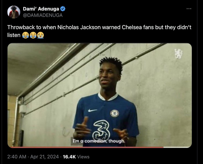 Meme Chelsea Kandas: Si Singa hingga Nicolas Jackson pun Kena Ledek