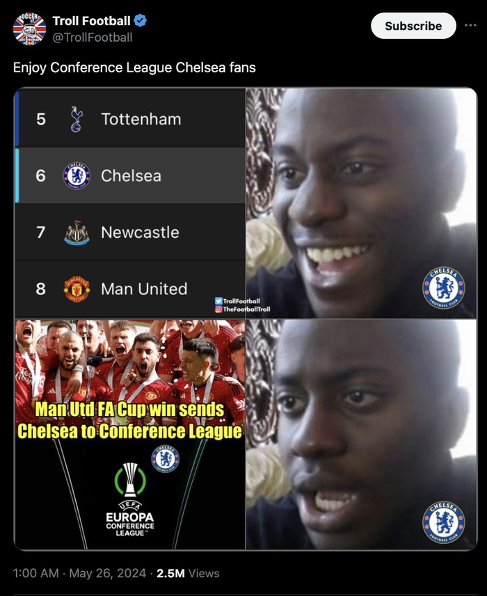 Meme MU Juara Piala FA, Arsenal Ikut Kena Ledek