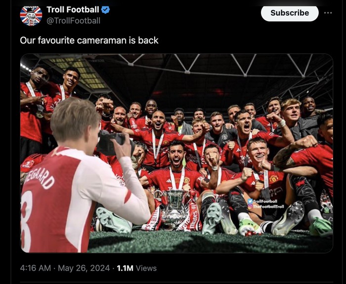 Meme MU Juara Piala FA, Arsenal Ikut Kena Ledek