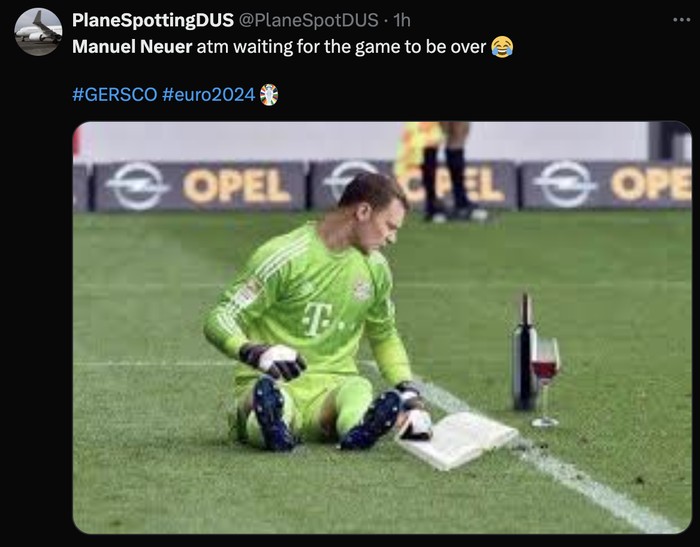 Meme Kocak Neuer Gabut Lawan Skotlandia