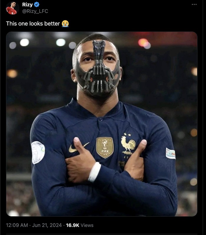 Ramai Meme Kylian Mbappe Jadi Kura-kura Ninja, Padahal Main pun Tidak