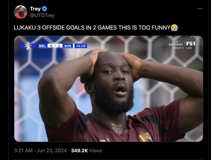 Meme 'Own Goal' Jadi Top Skor Euro 2024, Lukaku Juga Kena Ledek