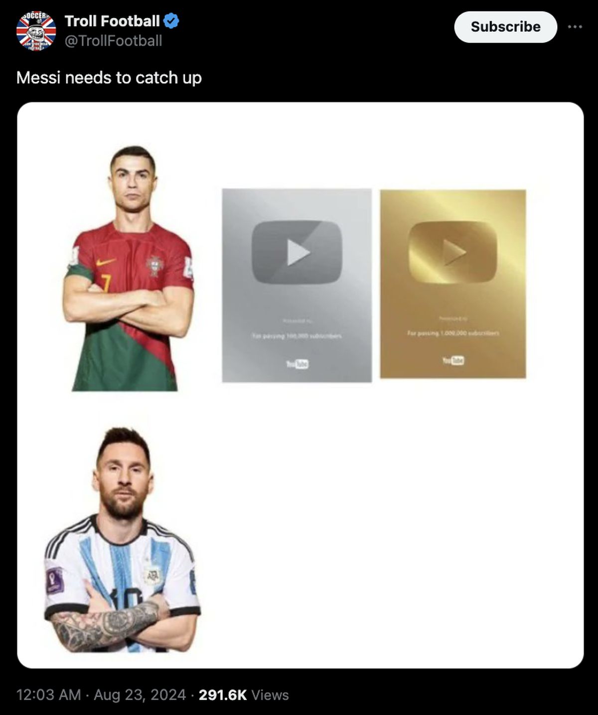 Memes Ronaldo Dan Mesi