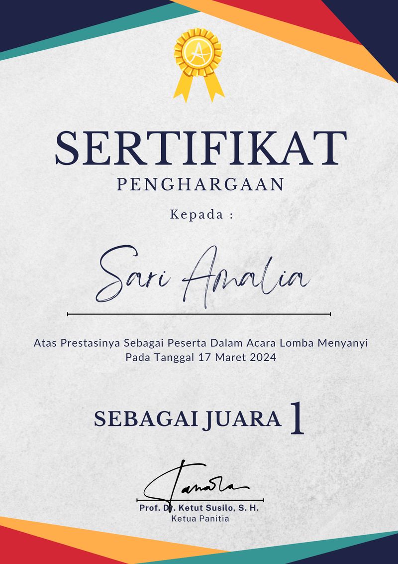 10 Contoh Sertifikat Penghargaan dan Tips Membuatnya