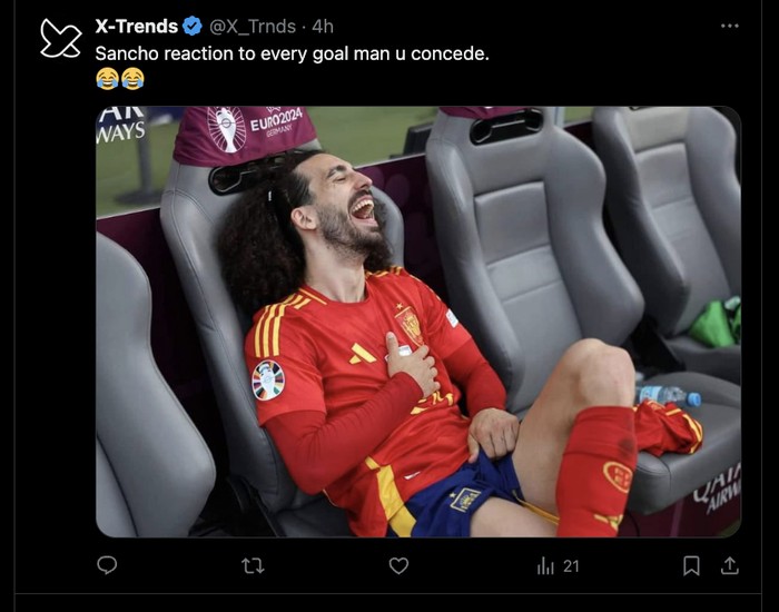 Meme Ronaldo dan Sancho Ikut Ketawa Lihat MU Diimbangi Twente