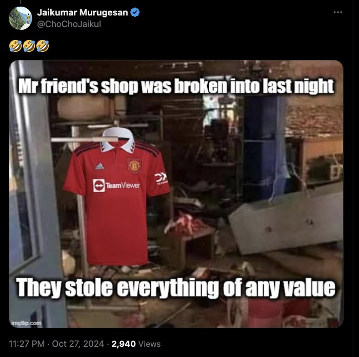 Meme MU Makin Terpuruk, Tetap Pertahankan Erik ten Hag?