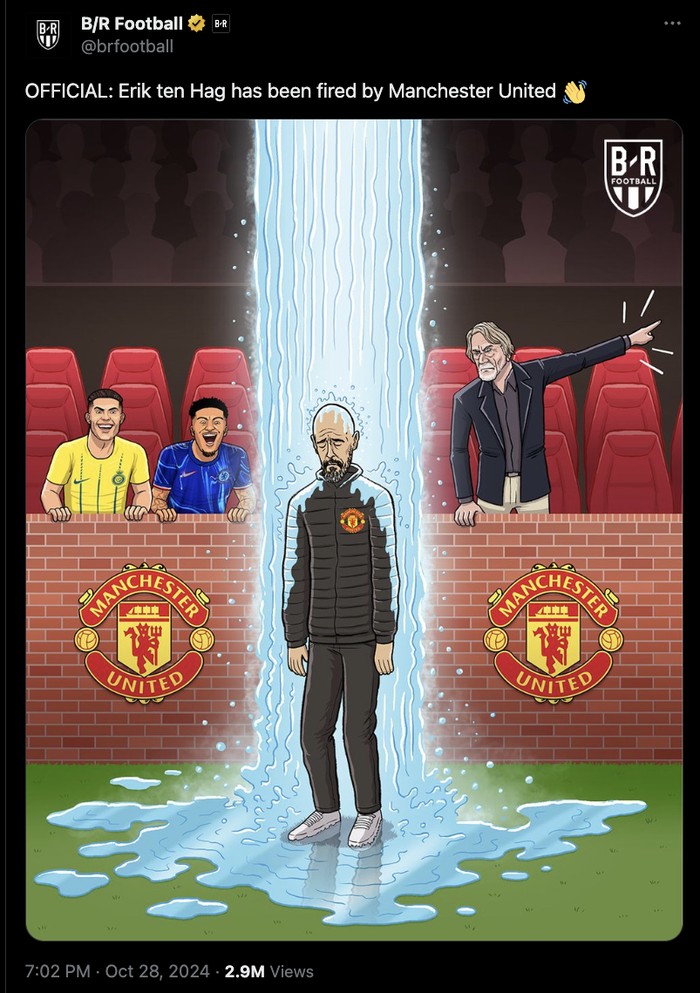 Meme MU Pecat Ten Hag: Akhir Sebuah Era, Ronaldo pun Tertawa