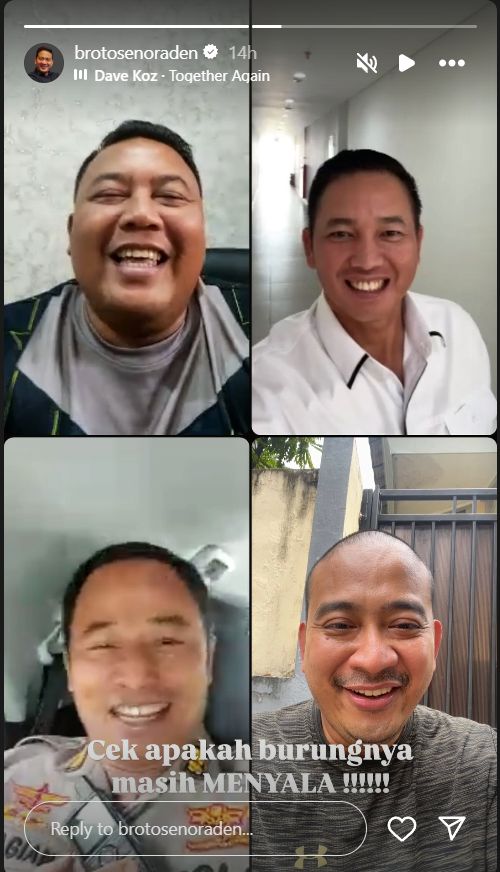 Dipecat dari Kepolisian, Brotoseno Pamer Kepala Plontos ke Teman Polisi