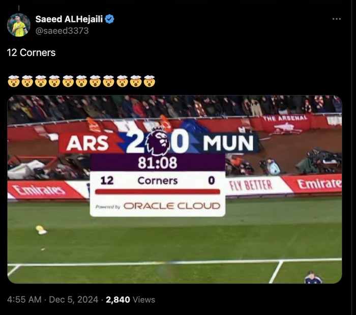 Meme Meriam London Habisi Setan Merah lewat Sepak Pojok