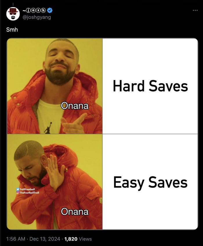 Meme Satire Prime Onana dan Antony sang Supersub Saat MU Menang Tipis