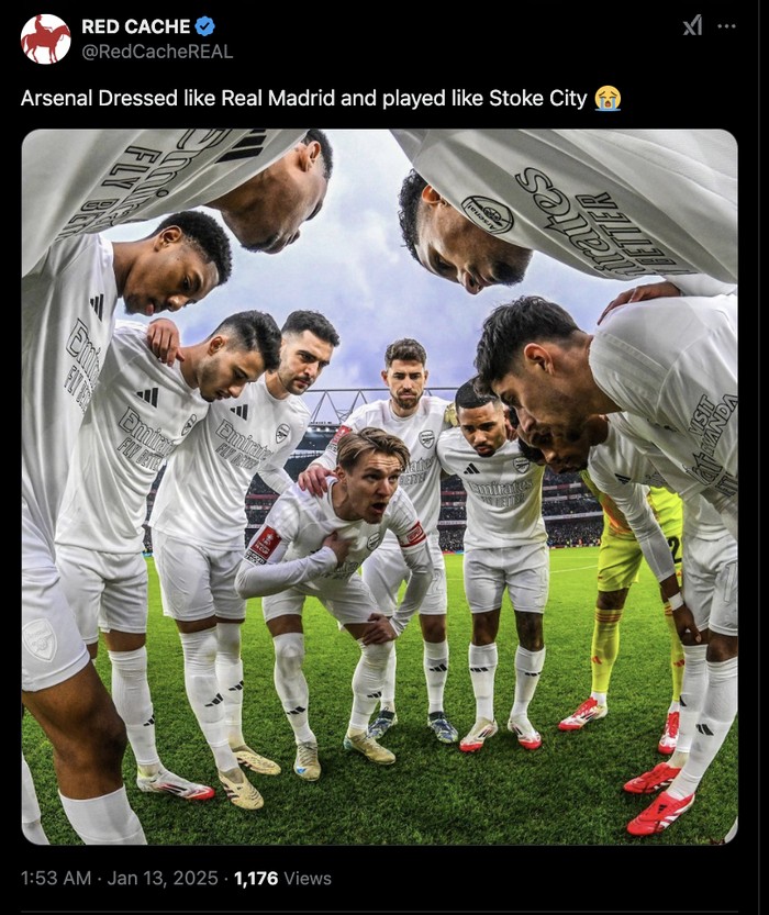 Arsenal Diledek Meme Usai Disingkirkan MU dari Piala FA