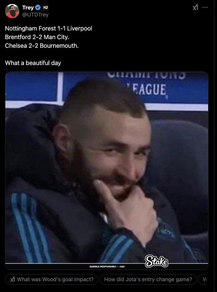 Meme-meme Ledek Liverpool yang Kesandung Nottingham Forest Lagi