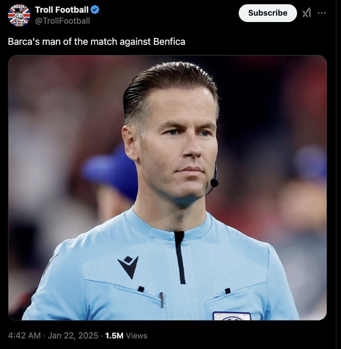 Meme Barca Menangi Laga Dramatis 9 Gol: Ada Ledekan UEFAlona