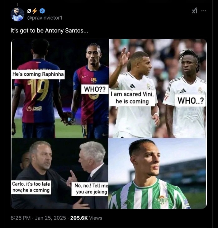 Meme Antony Gabung Real Betis, Siap Pamer Aksi di LaLiga!