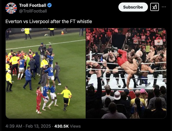 Meme Panasnya Derby Merseyside: Liverpool Seri, Fans MU Ikut Kena Ledek