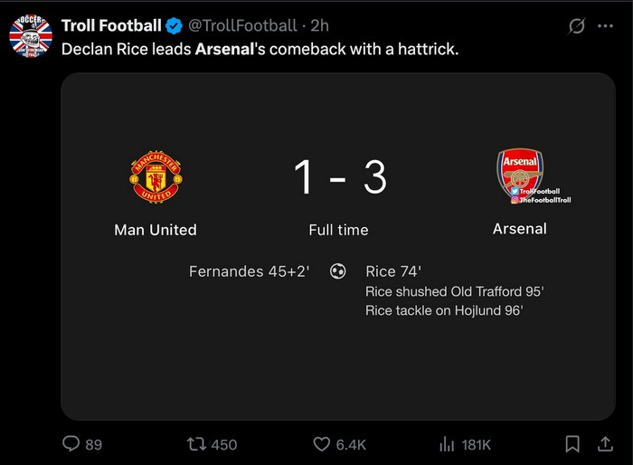 Meme Arsenal Ditahan MU, 'Next Season' Lagi soal Juara Liga Inggris