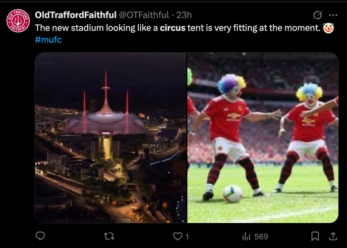 Meme Stadion Baru MU, Arena 'Sirkus' Pengganti Old Trafford?