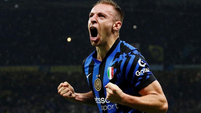 Euforia Pemain Inter Milan Melaju ke Final Liga Champions