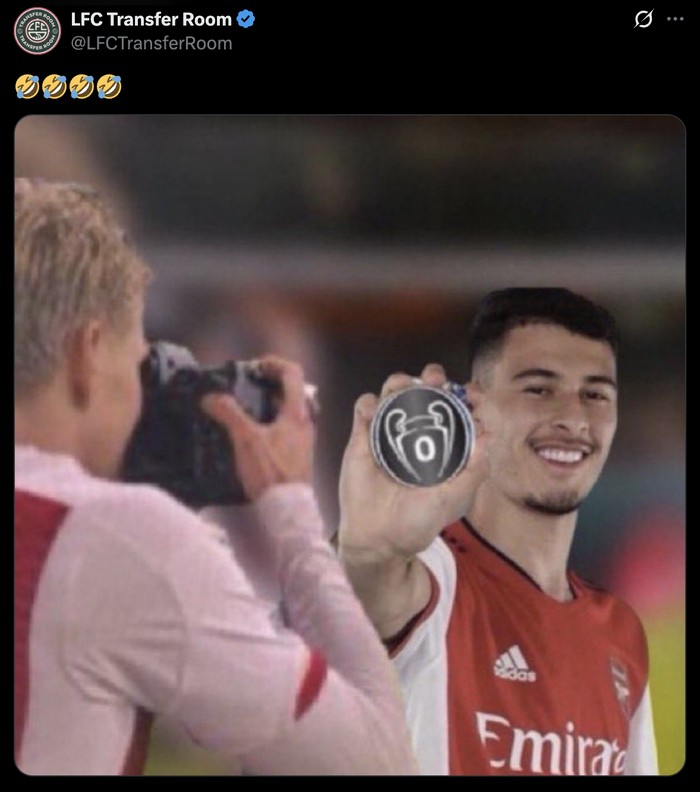 Arsenal Gagal ke Final Liga Champions, Diolok-olok Lewat Meme
