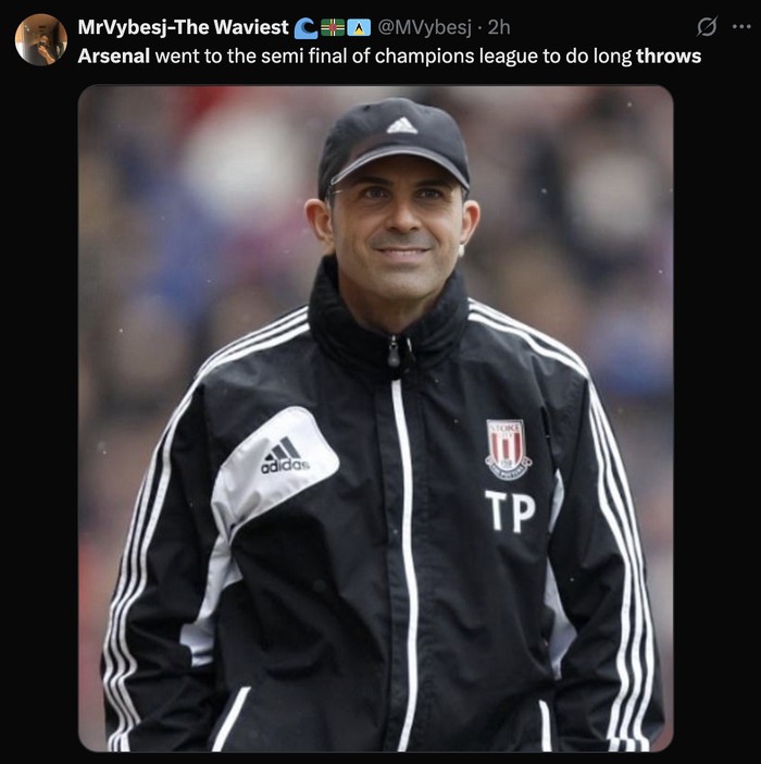 Meme Kocak Arsenal Rasa Stoke City gegara Taktik Arteta