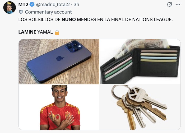Lamine Yamal Diredam Nuno Mendes, Diolok-olok via Meme Kemudian