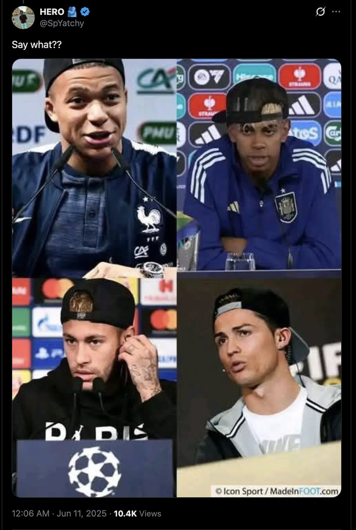 Guti Kritik Topi Terbalik Yamal, Netizen: Ronaldo dan Ramos Juga Gitu!